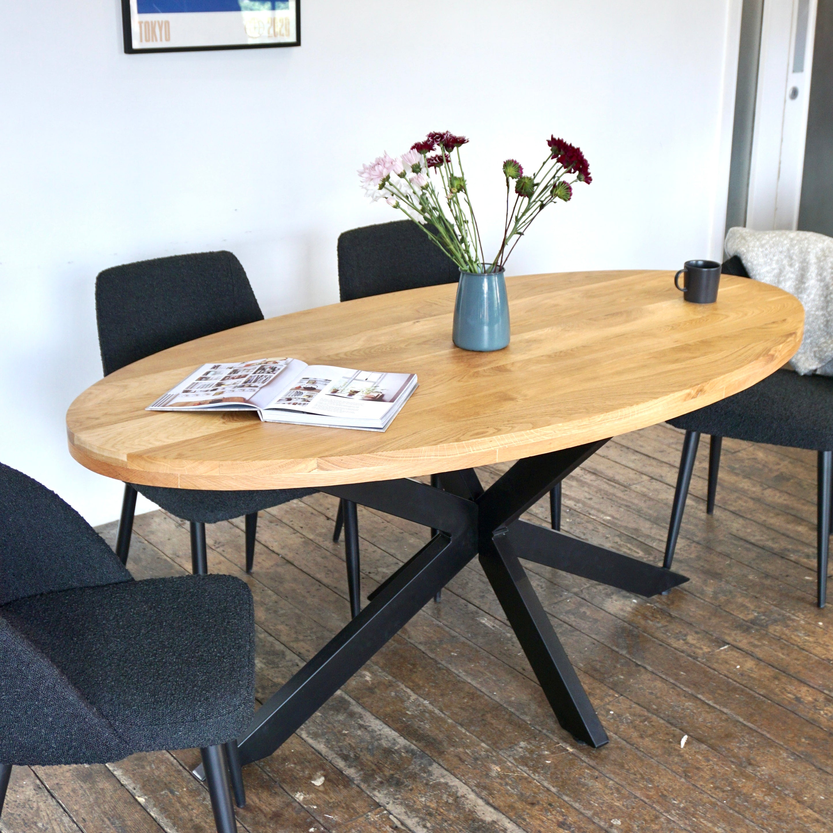Sara Oval Solid Oak Dining Table (2 Sizes) – COKU Limited